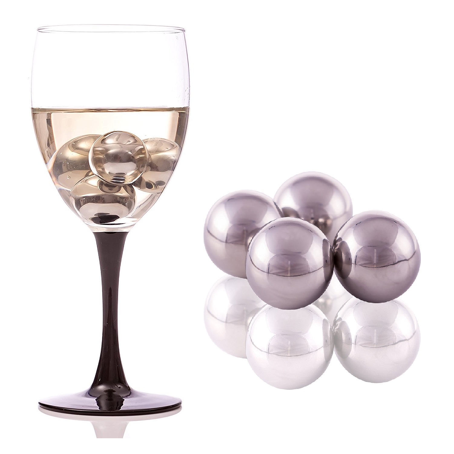 Palle di ghiaccio in acciaio inox in bevande | Cool Mania